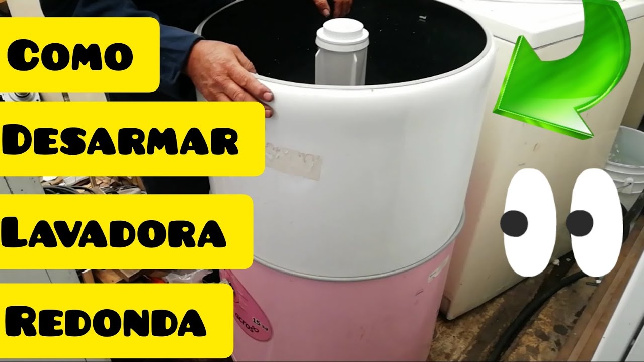 COMO desarmar y reparar lavadora redonda chaca chaca - YouTube