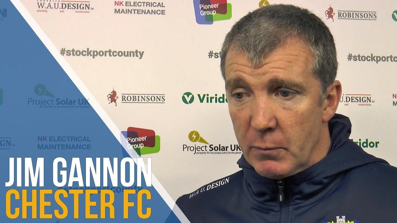 Jim Gannon Post-Match Interview - Chester FC - YouTube
