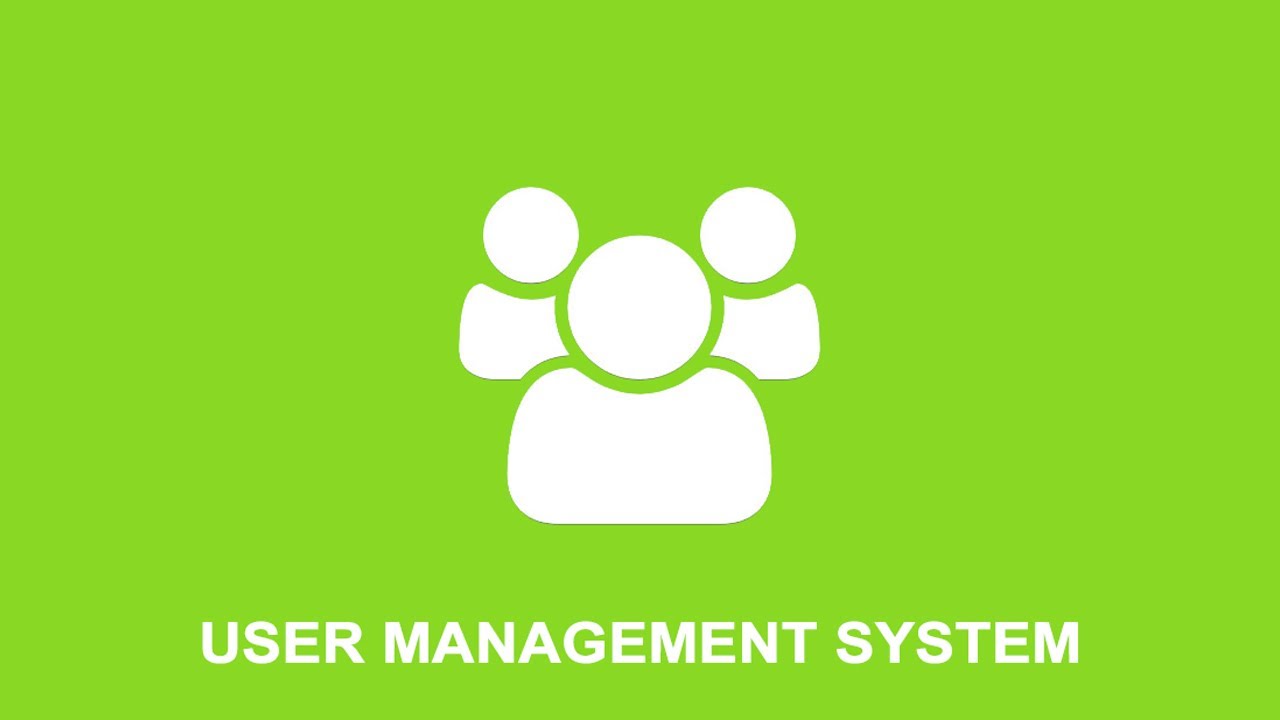 User management system - YouTube