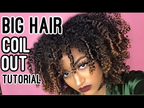 NATURAL HAIR COIL OUT TUTORIAL | HOW TO FINGER COIL ON 3B 3C And TWA ...