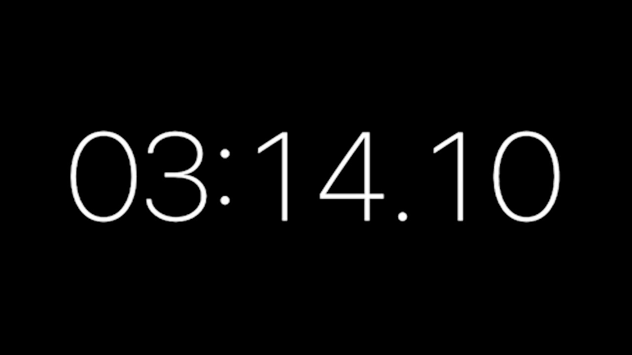 5 Minutes Timer With Milliseconds YouTube
