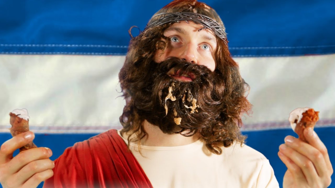 Jesus Christ Eatin' on a Chicken Wing - Clownvis Presley - YouTube