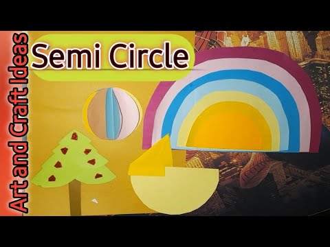 semi circle activities ||art n craft ideas|| easy n interesting ideas ...