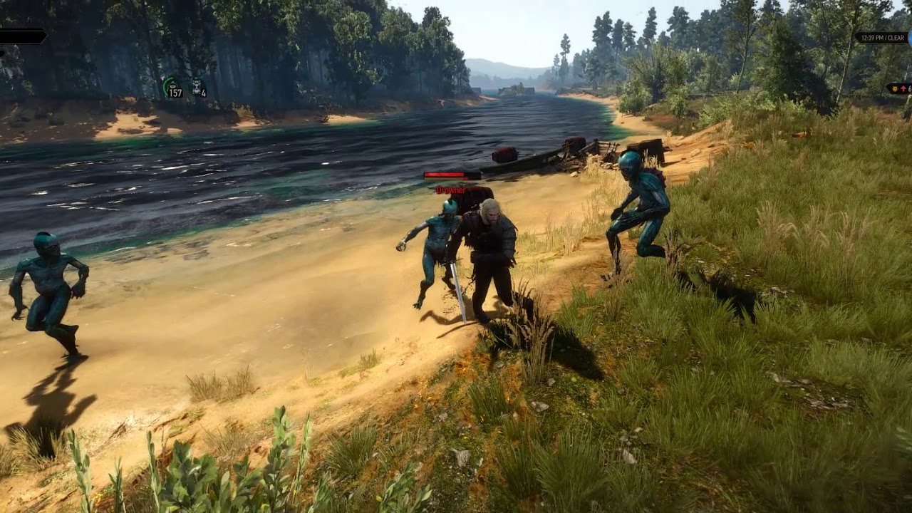 Witcher 3 Enhanced Edition 2.21 Combat Example - YouTube