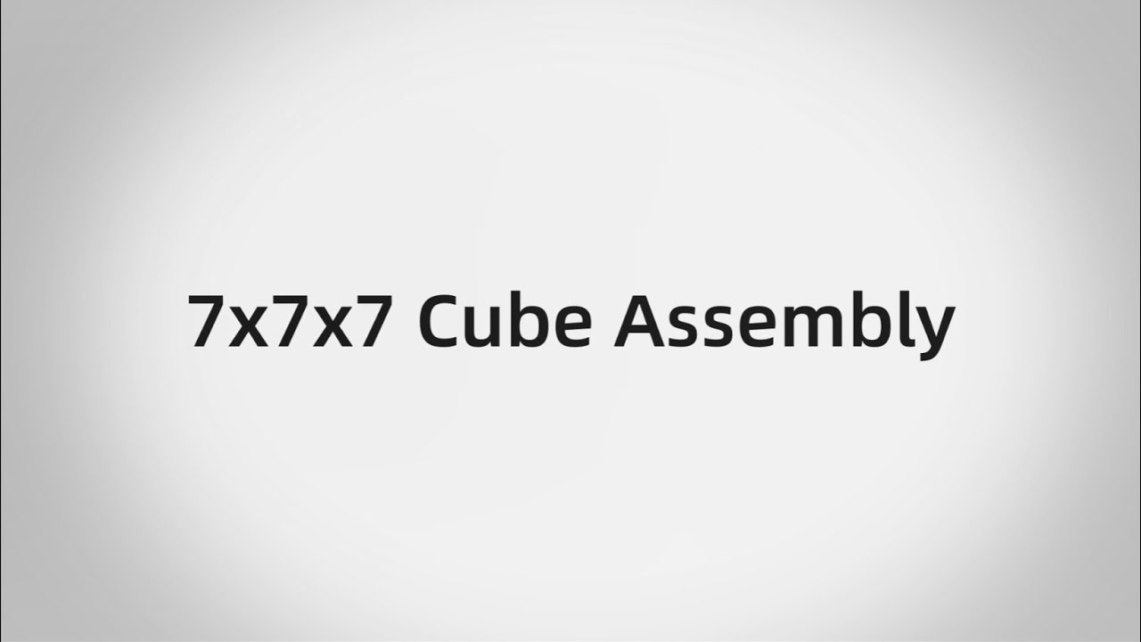 [MoYu Culture] 7x7x7 cube assembly - YouTube