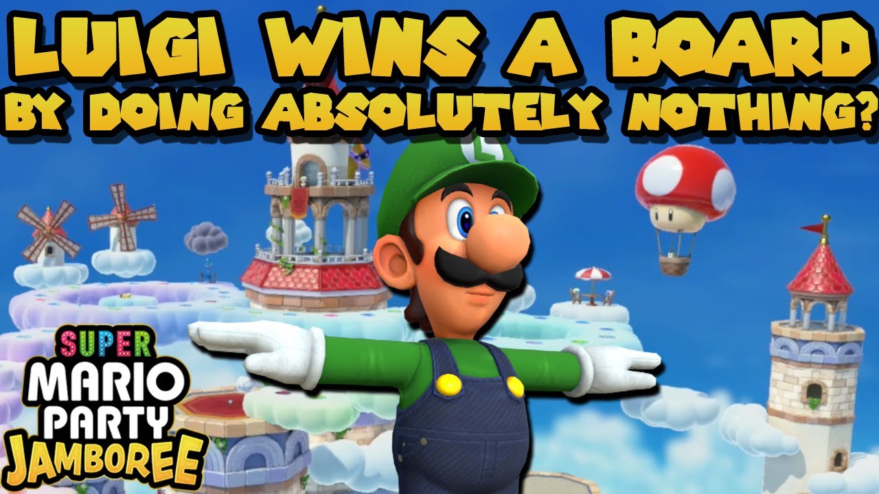 Luigi Wins A BOARD By Doing Absolutely Nothing? - Super Mario Party Jamboree - YouTube