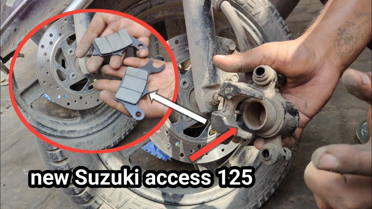 now Suzuki access disc brake pad change|disc brake pad dalne ka Sahi ...