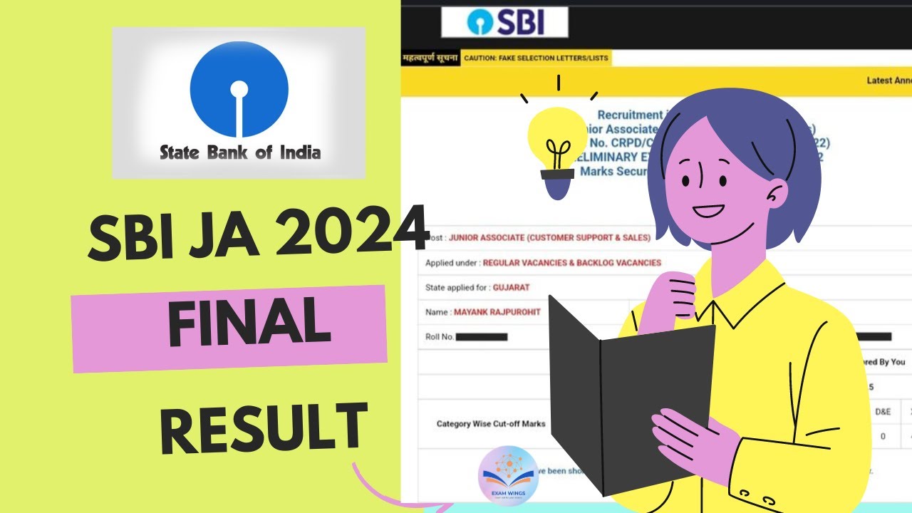 SBI JA | Final Result Notification | SBI 2023-24 - YouTube