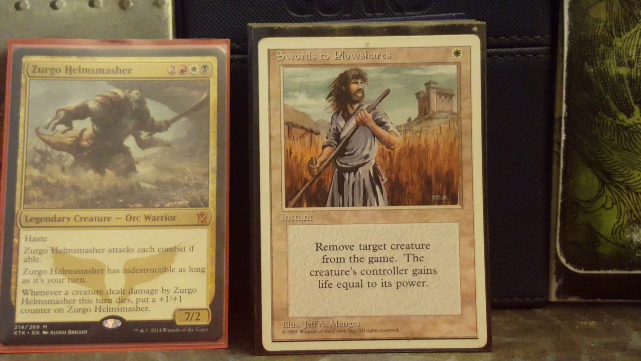 MTG - zurgo helmsmasher edh commander deck tech - YouTube