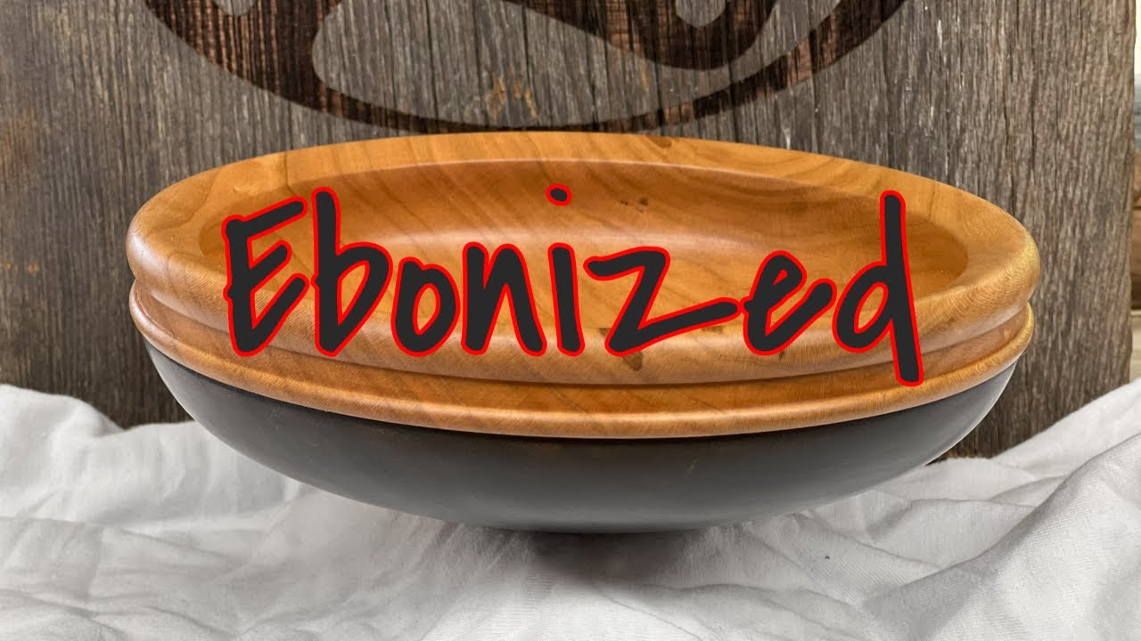 Woodturning A Ebonized Cherry Bowl - YouTube