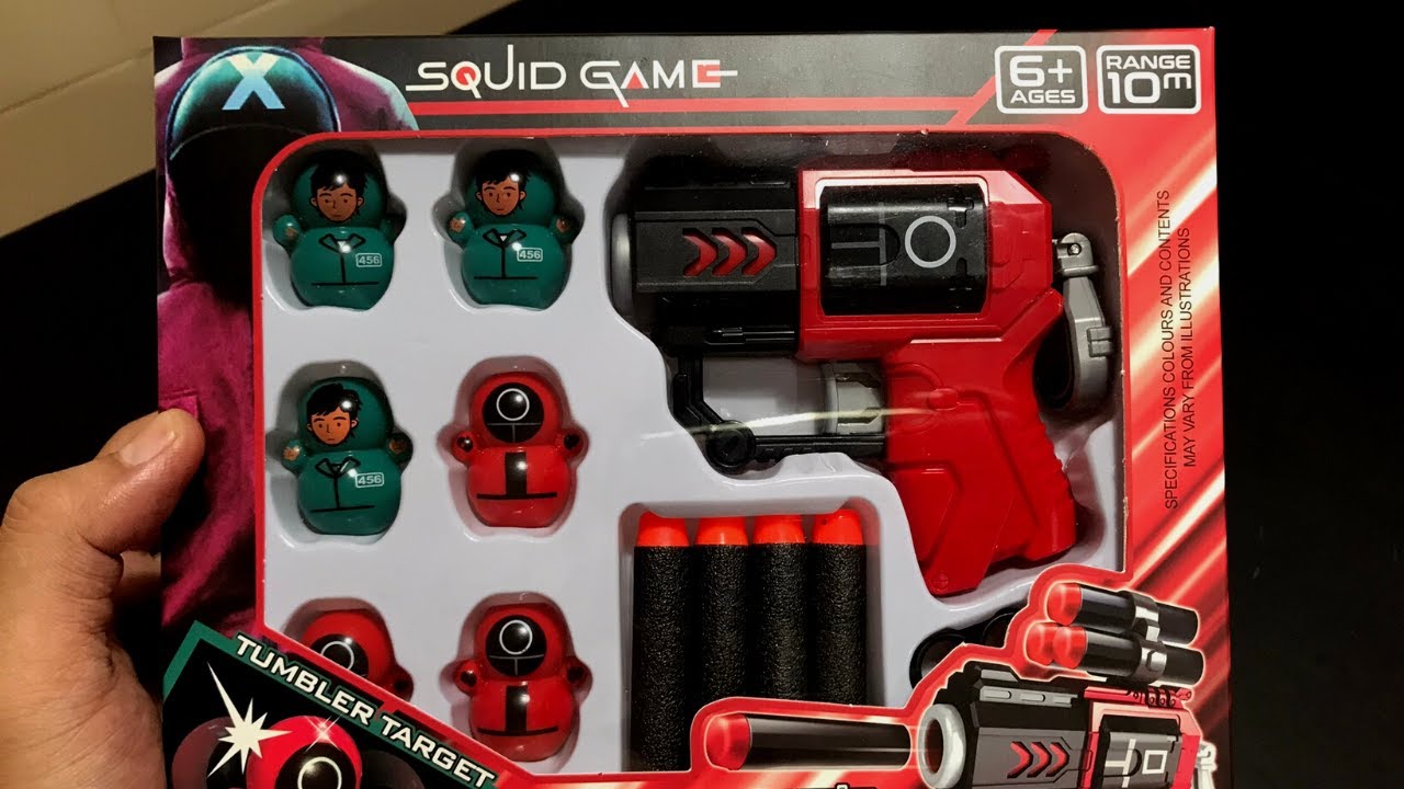 UNBOXING SQUID GAME SHOOTING PLAYSET - YouTube