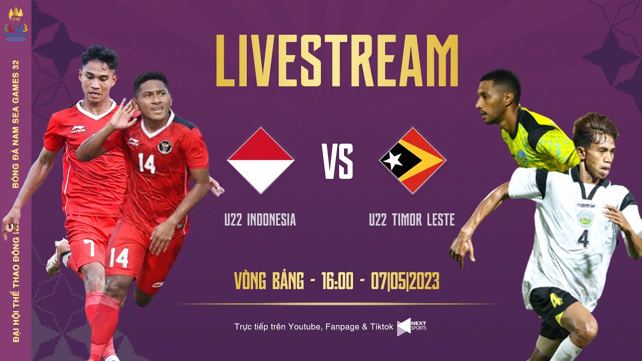 LIVESTREAM I U22 Timor-Leste - U22 Indonesia I Group A | SEA Games 32 ...