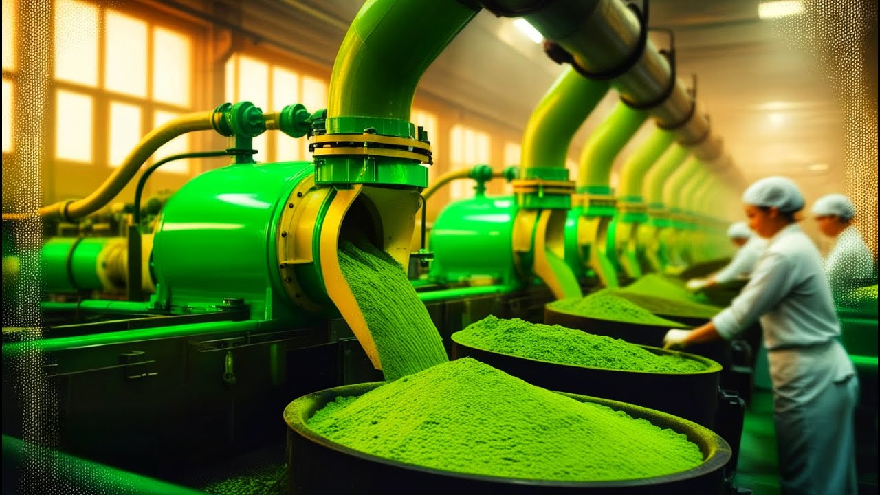 How Matcha Are Made In Factory | Matcha Factory Process - YouTube
