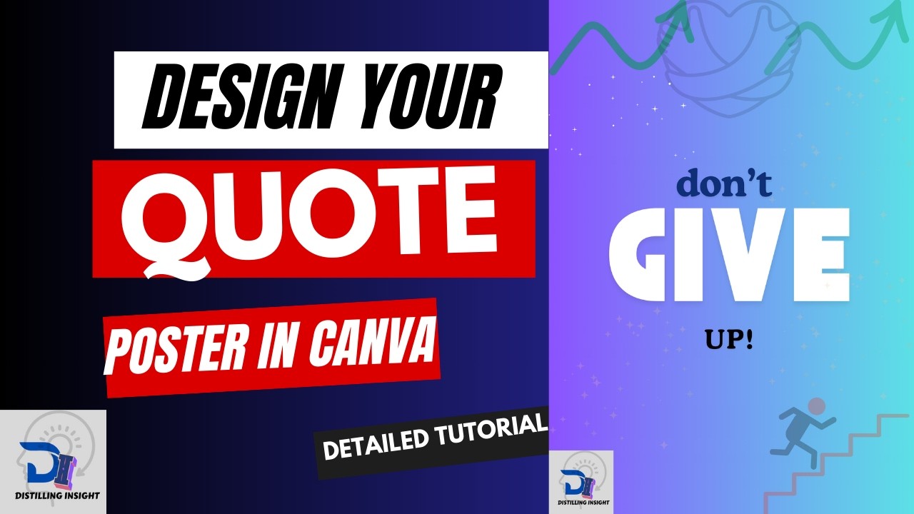 How to Design Stunning QUOTE Posters from Scratch in Canva | Beginner ...