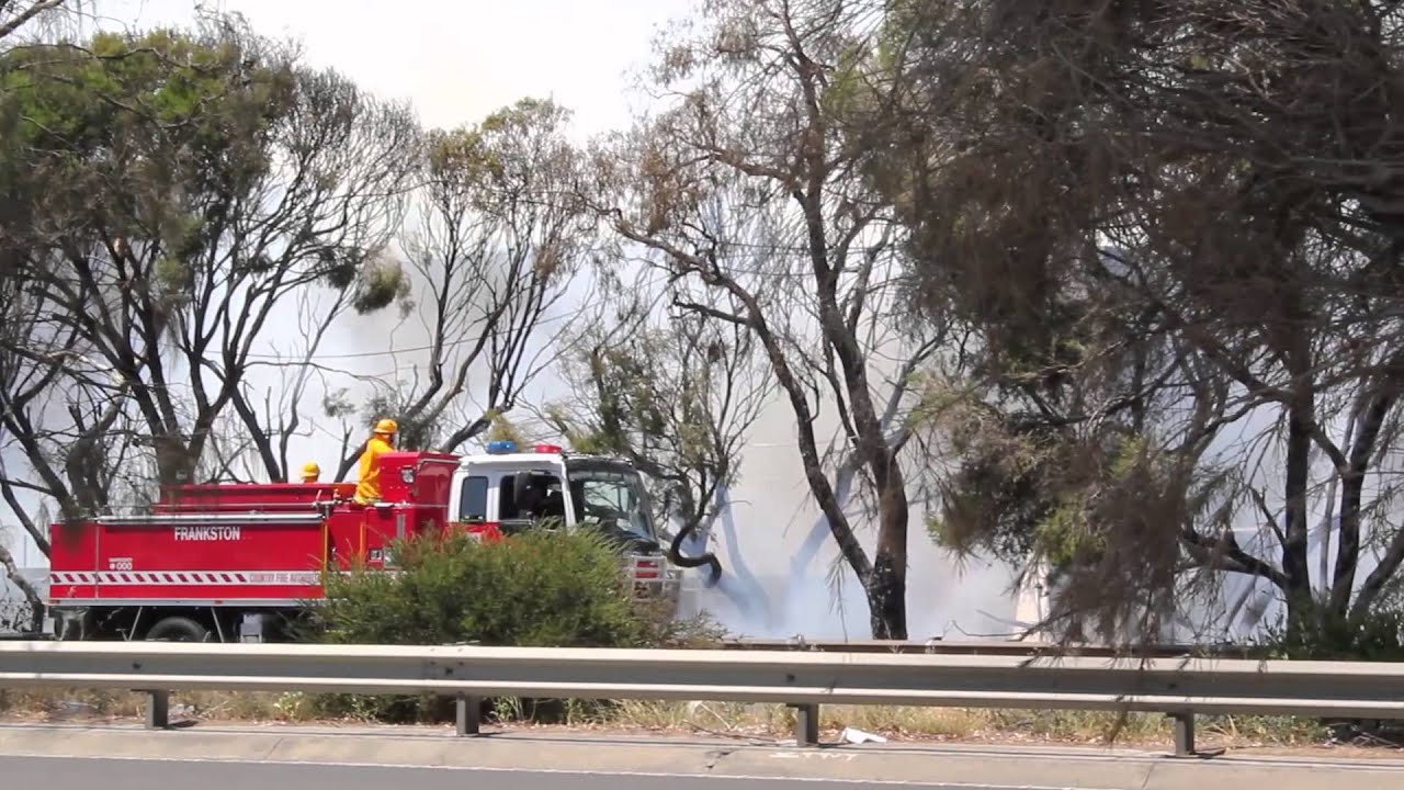 Frankston Freeway Fire | 16 January 2014 on FTV - YouTube