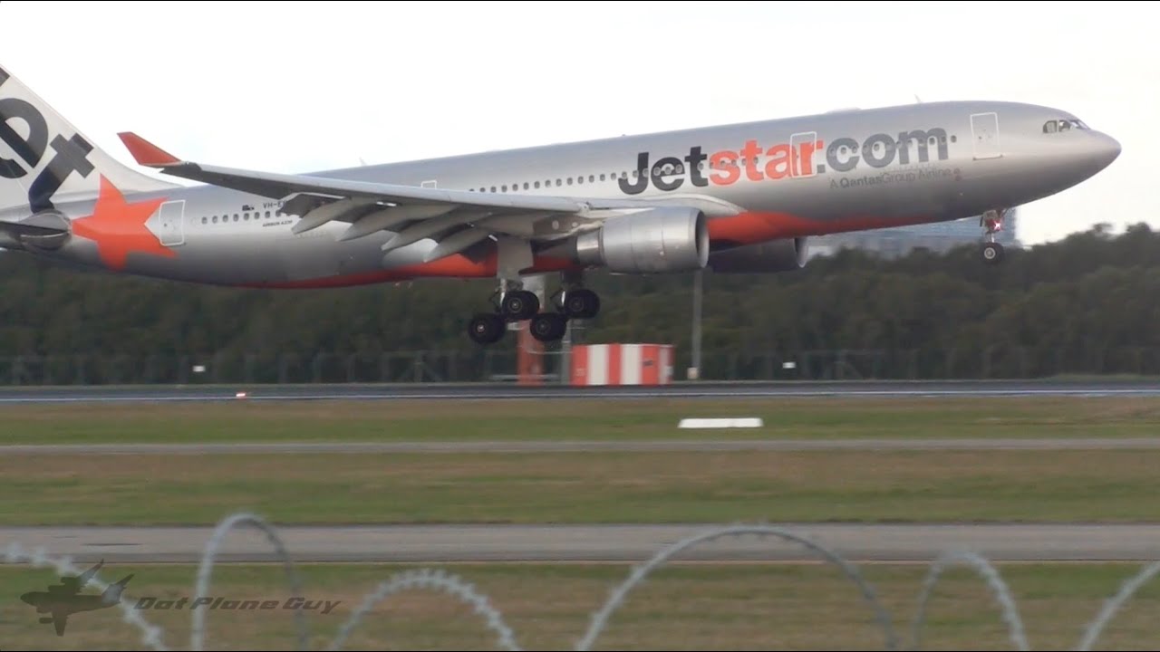 Final Jetstar A330 Landing at Brisbane Airport - YouTube