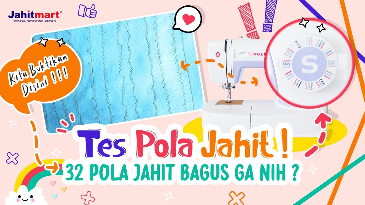Tes semua pola jahitannya SINGER simple 3232! | Pola jahitan LEBIH dari ...