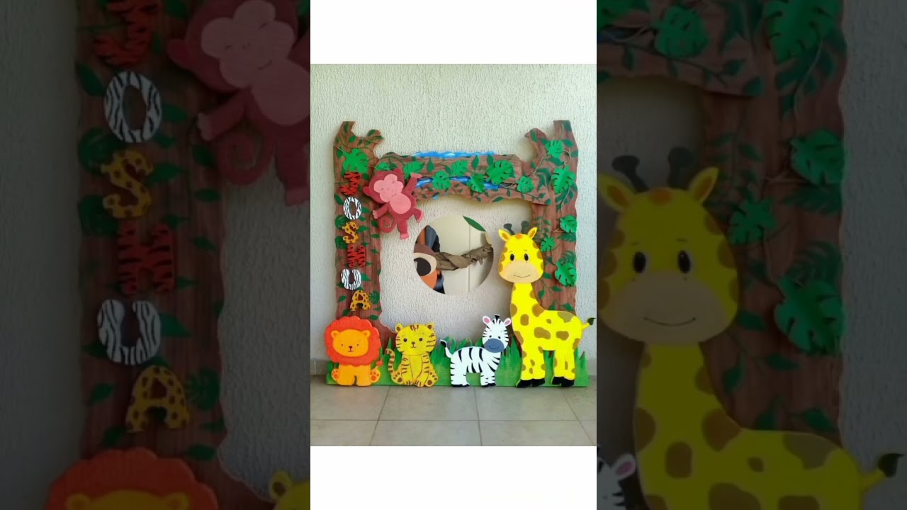 Jungle Day celebration || school decoration ideas #shortsbeta # ...