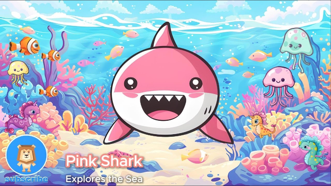 Pinky Shark Explores the Sea : Preschool Animal Kids Song | Fun with ...