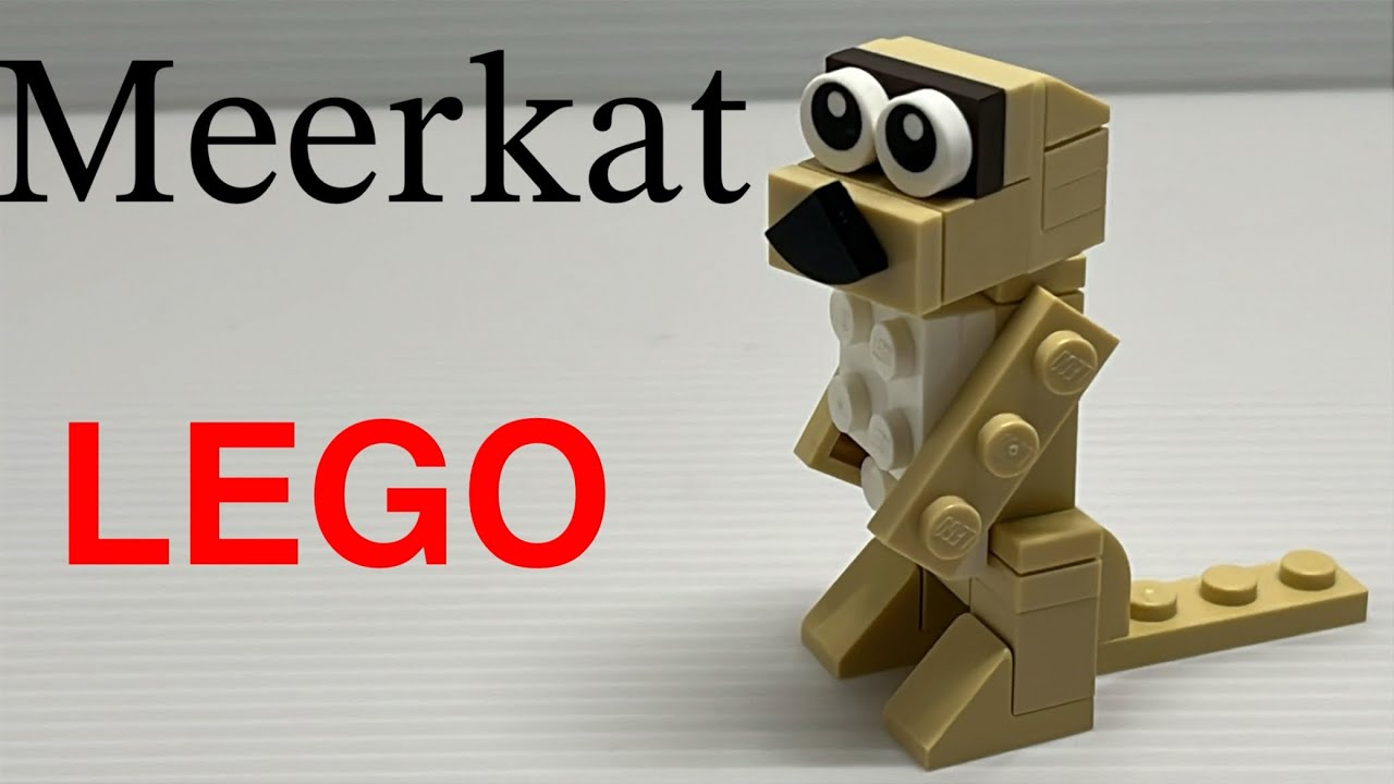 （4K）How to make a Lego Meerkat./レゴのミーアキャットの作り方#lego #meerkat #alligator ...