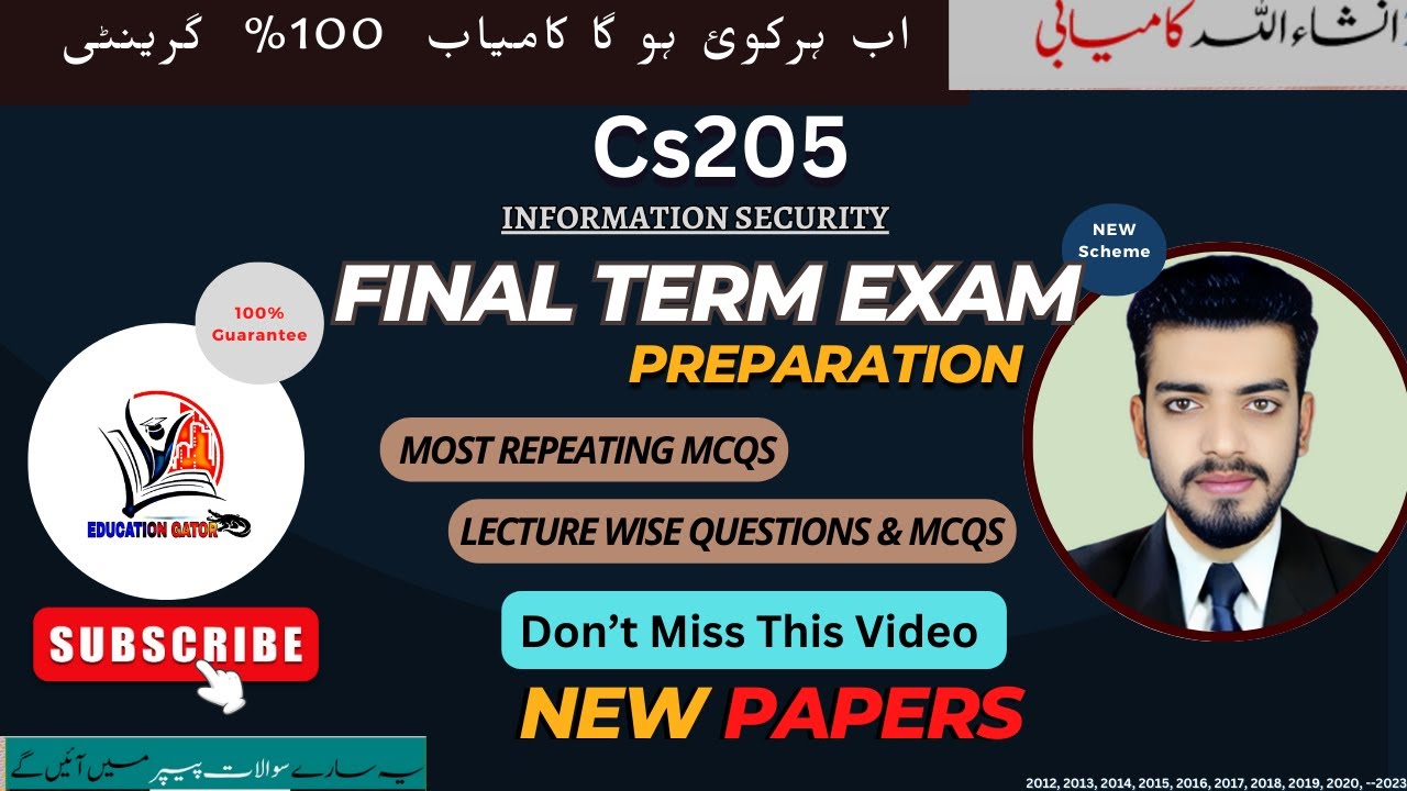 Cs205 final term Most Important Mcqs- Cs205 final term exam preparation - Cs205 current paper ...