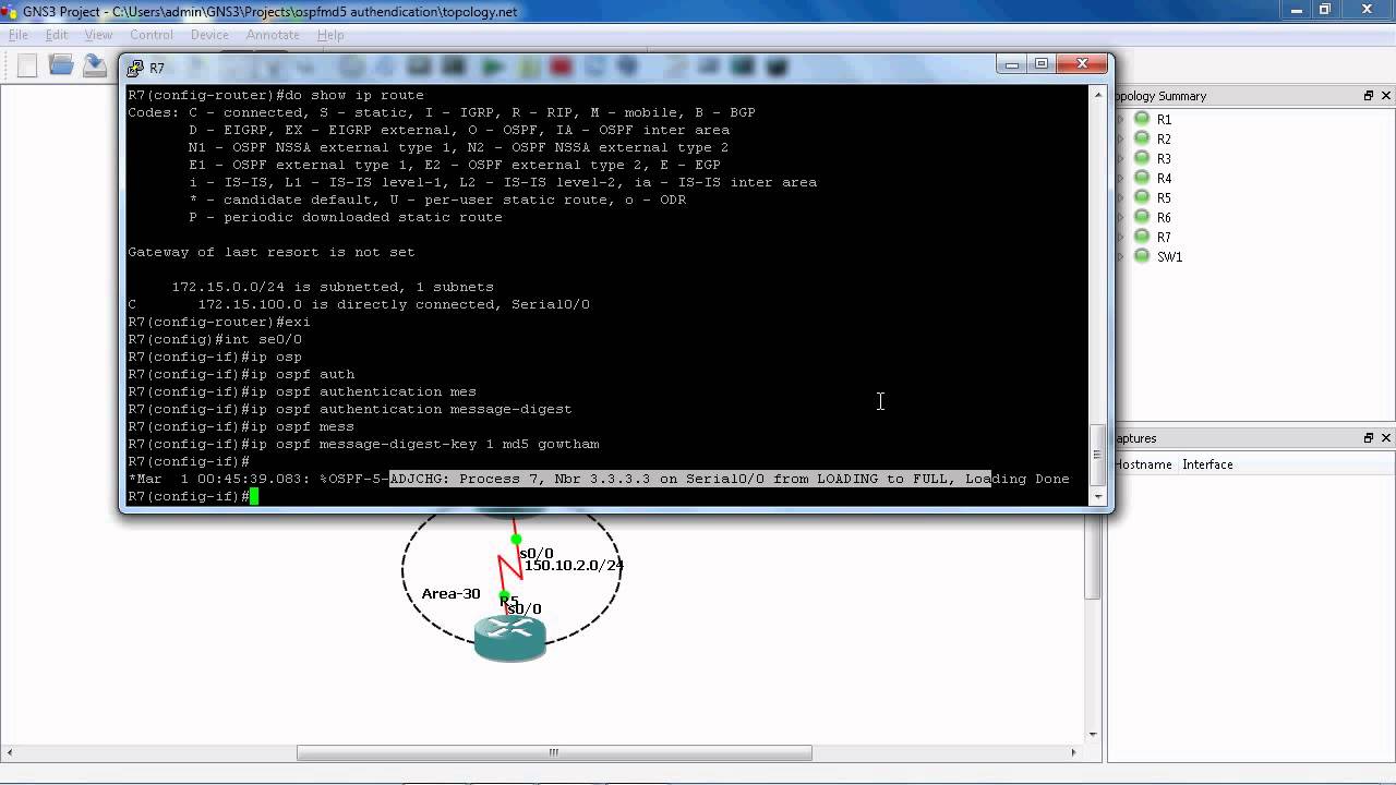 How To Configure Ospf Routing Protocol Using Md5 Authentication Part 5