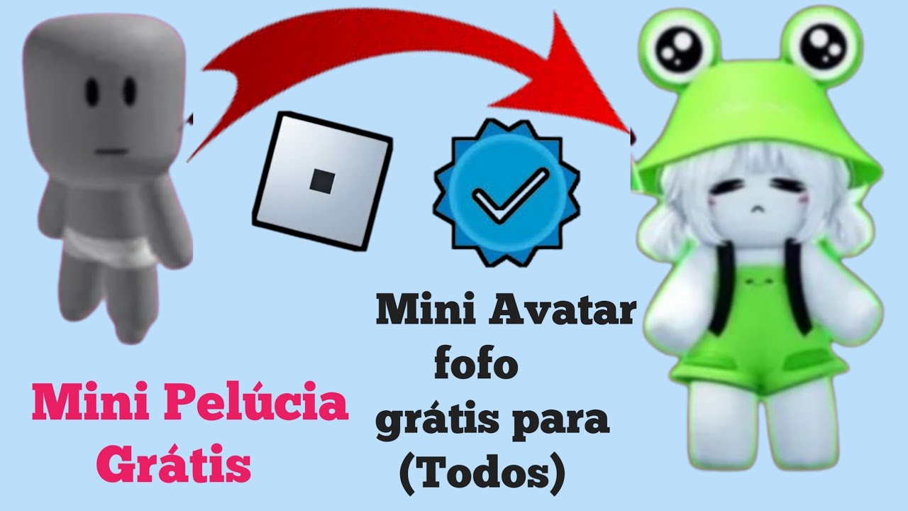 Como ser um mini avatar fofo do Roblox de graça para todos. - YouTube
