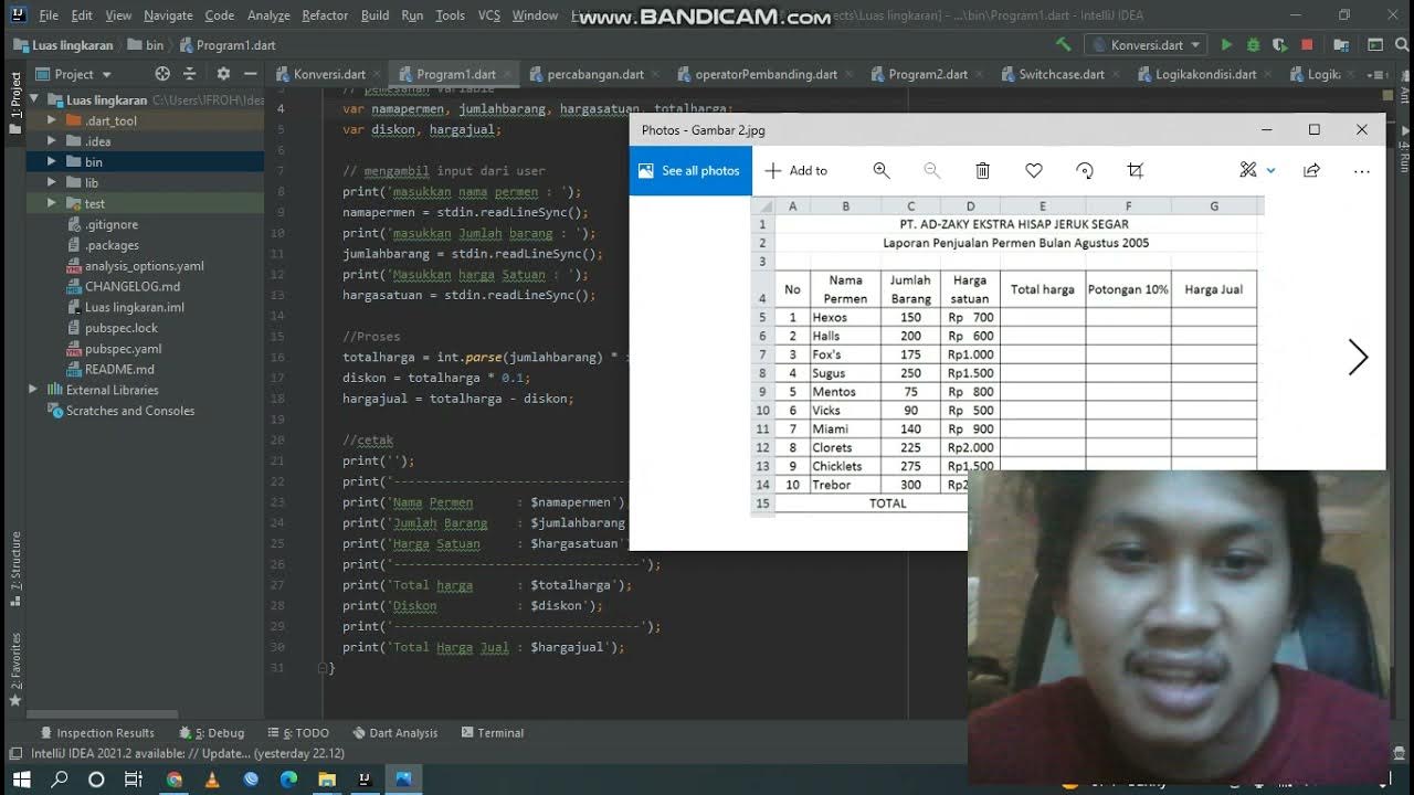 PEMROGRAMAN DART DASAR - PRAKTEK MATERI ( MEMBUAT APLIKASI SEDERHANA ...