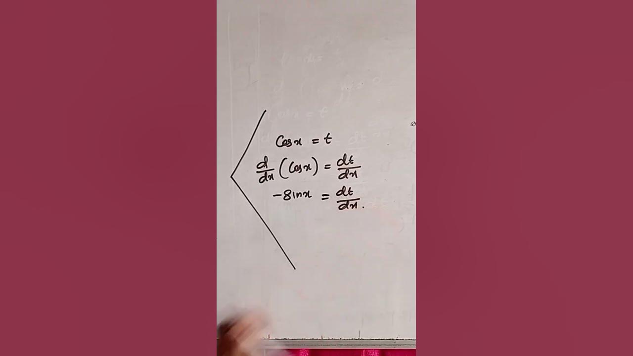 Indefinite integral of trigonometric function by substitution method. - YouTube