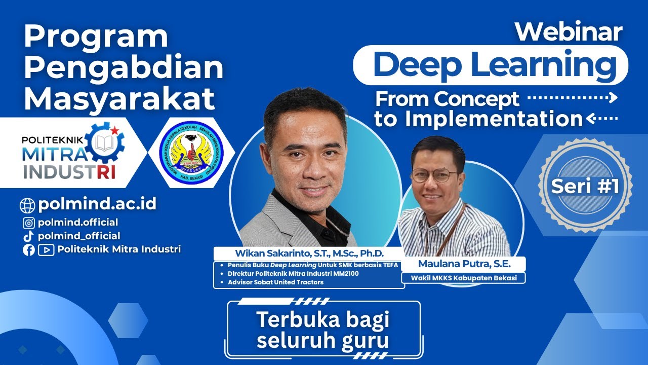 Rekaman Webinar Deep Learning: From Concept to Implementation seri #1 (17/06/2025) - YouTube
