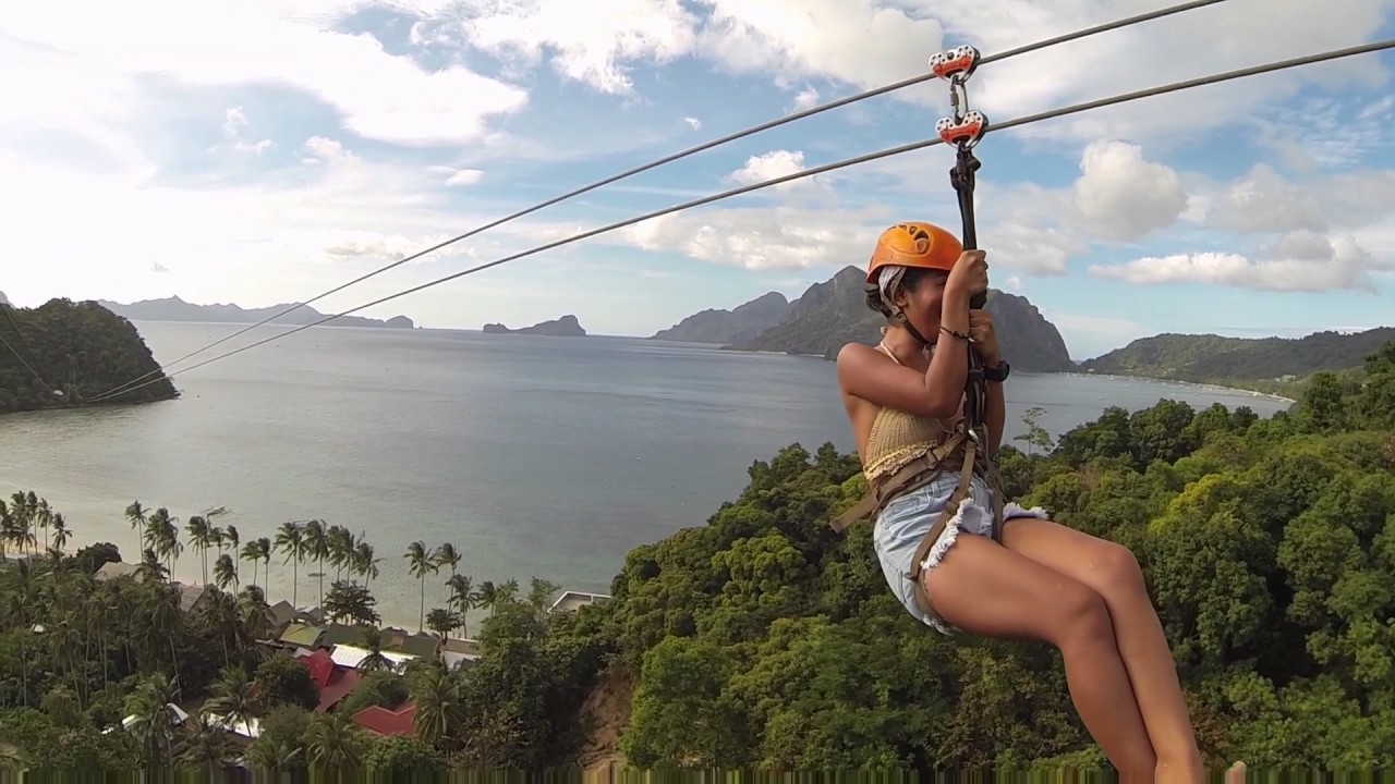 zipline at las cabanas beach - YouTube