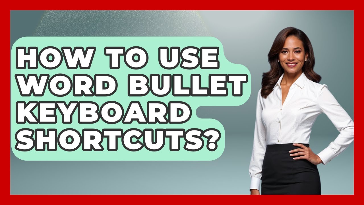 How To Use Word Bullet Keyboard Shortcuts? - Docs and Sheets Pro - YouTube