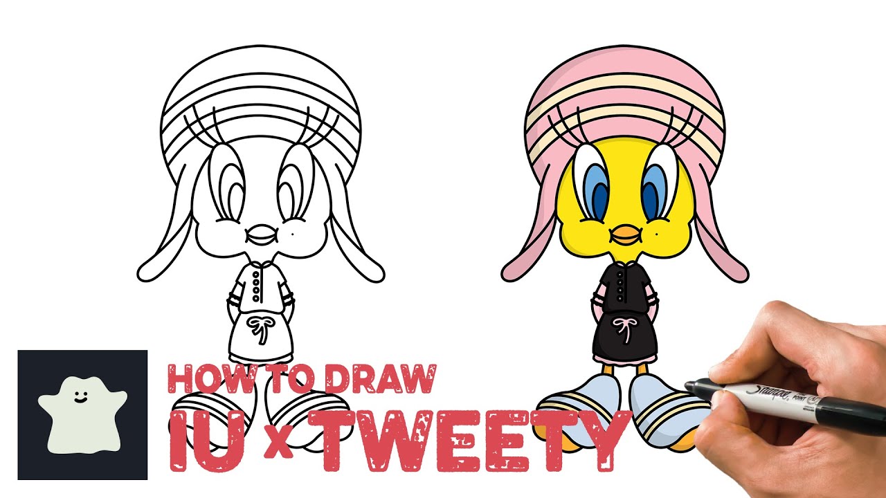 How to Draw IU X Tweety Bird - YouTube