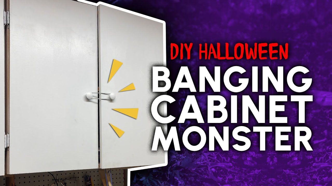 Slamming Cabinet Monster Prop (Cheap & Easy DIY Halloween) - YouTube