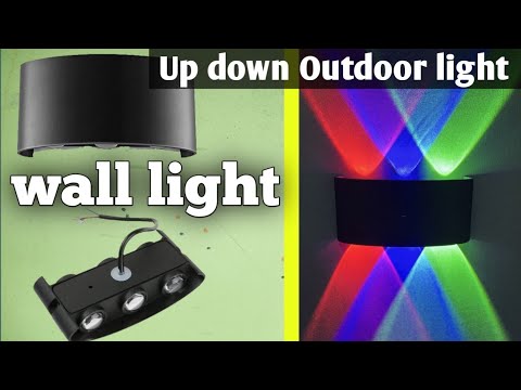 How to Wall Lamp Installation || Outdoor wall lamp || wall Mount lamp || up down led walk lamp ...