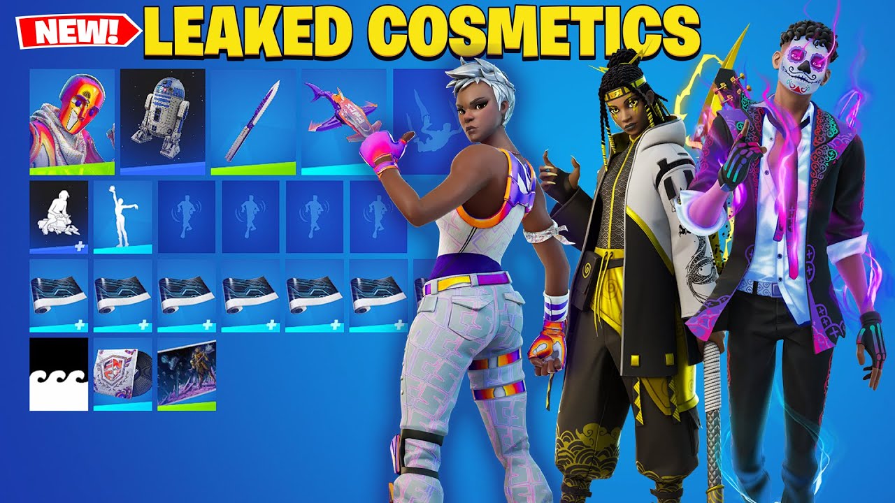 New Leaked Fortnite Cosmetics Star Wars, Day of the Dead, Level Up Pack ...