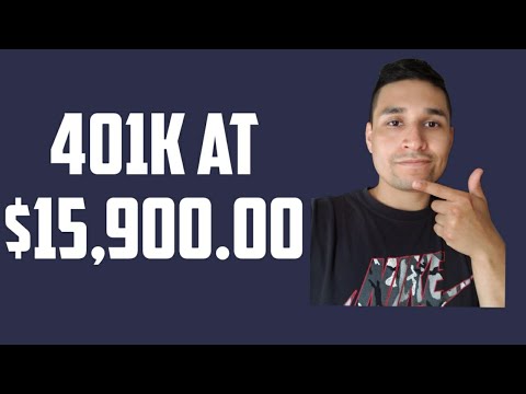 My 401k plan at $15,900.00! - YouTube