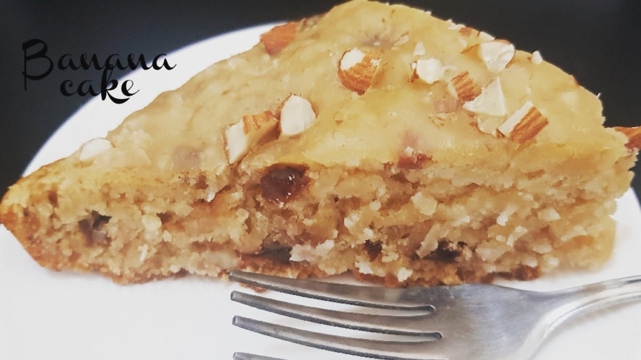 How to make Banana cake/Banana cake in Tava/Tasty and easy Banana cake ...