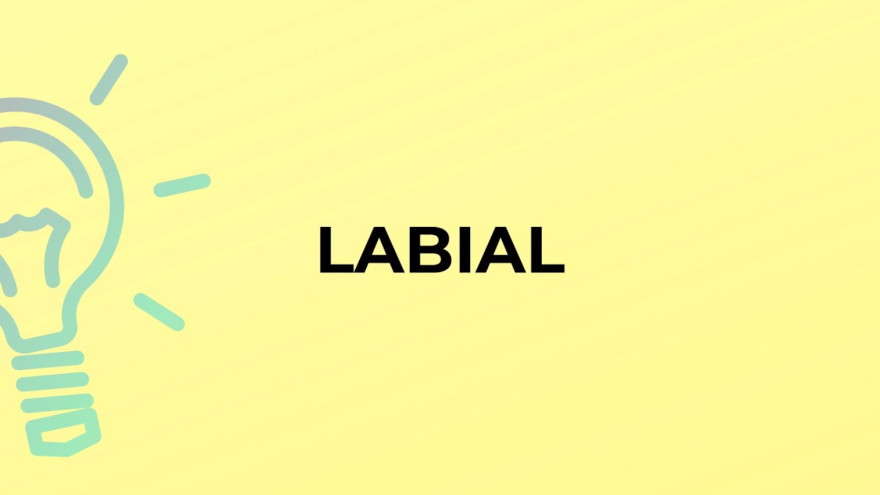 What is the meaning of the word LABIAL? - YouTube