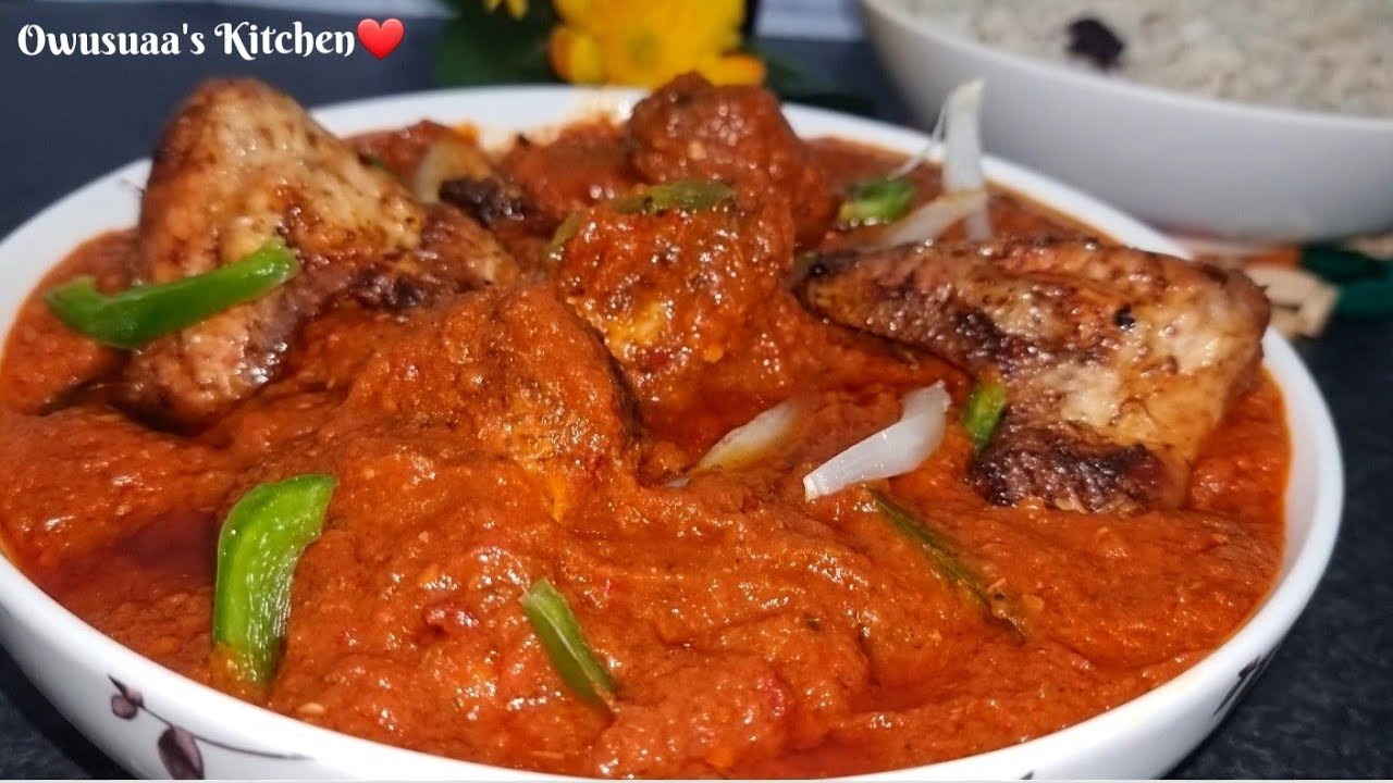 🔴How to make the best Ghanaian chicken stew ever! Baked chicken stew ...