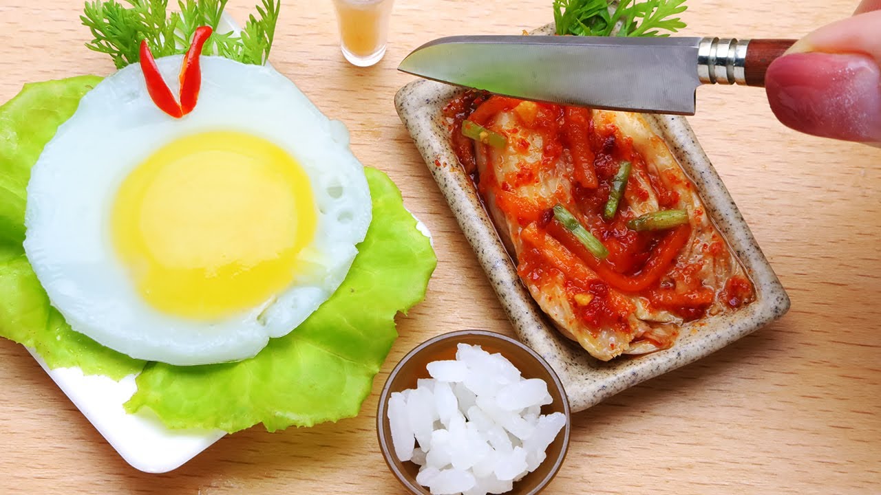 Best Recipe For Korean Kimchi - The Best of Miniature 🍱 - YouTube