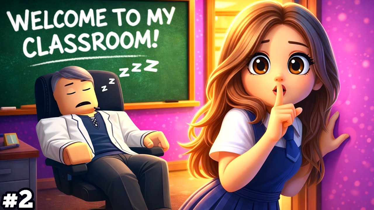 Teacher Sleeping In The Classroom| Roblox Escape The School Gameplay #2 ...