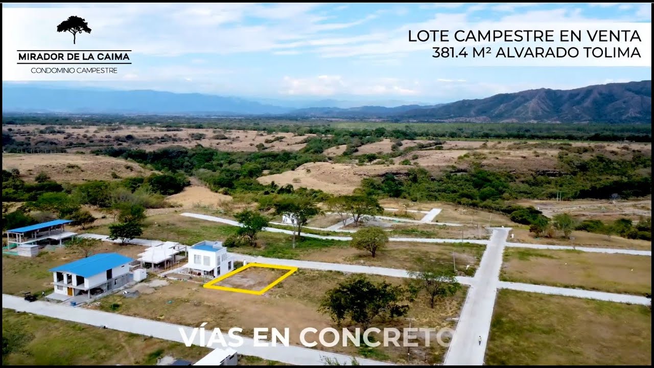 MIRADOR DE LA CAIMA - VENTA LOTE D13 - 381m2 - YouTube