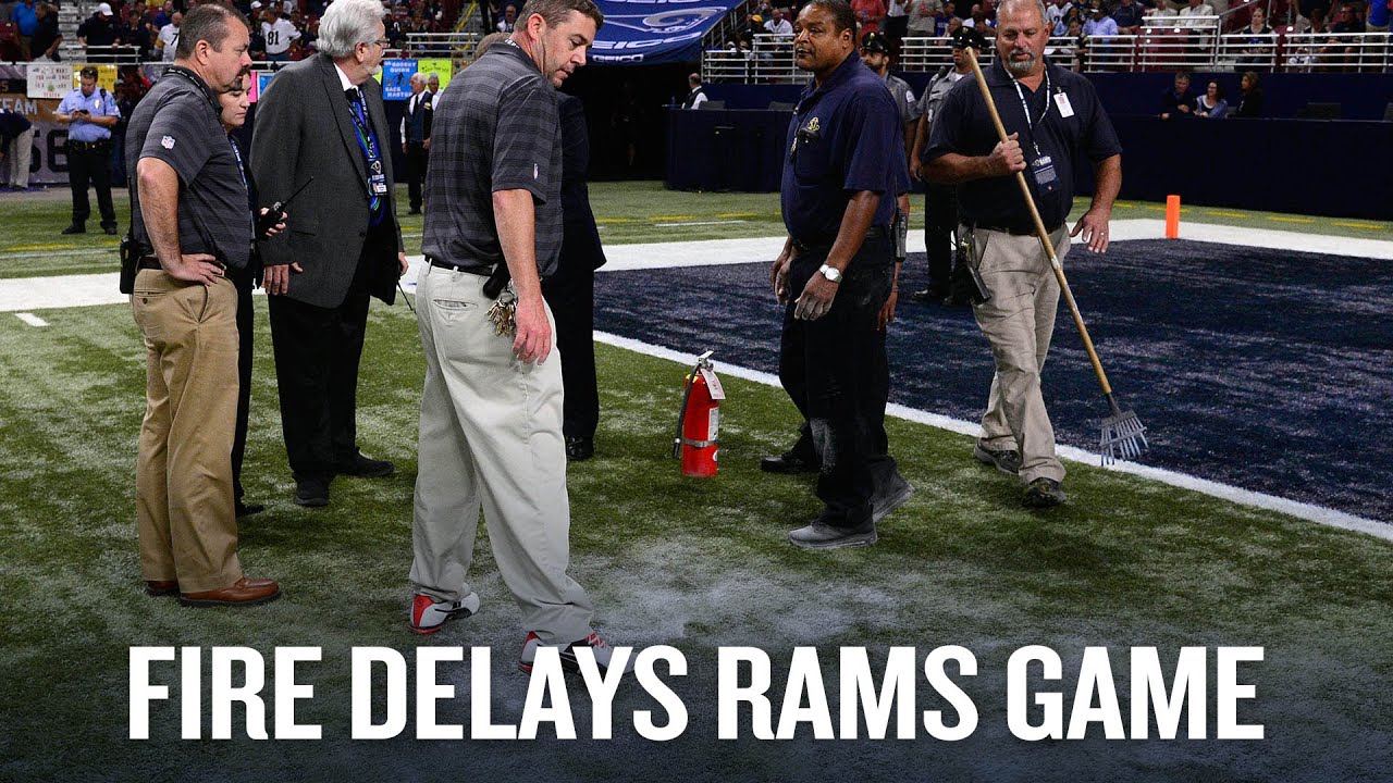 The Rams literally set their field on fire in Week 3 - YouTube