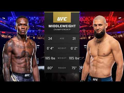 Israel Adesanya vs Khamzat Chimaev Full Fight - UFC Fight Of The Night