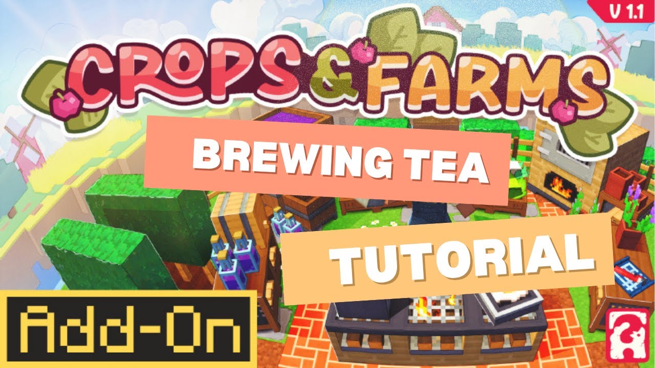 How to Brew Tea- MINECRAFT Crops and Farms add-on Tutorial - YouTube