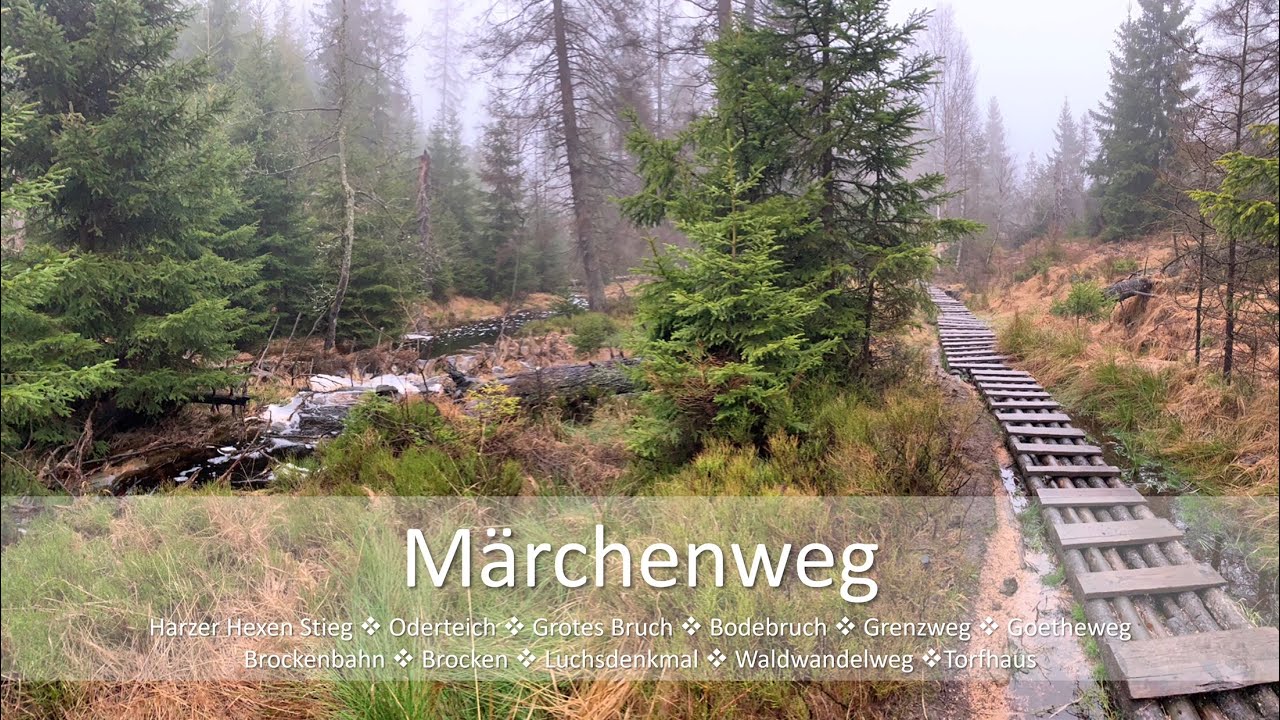 Rundwanderung Märchenweg, Oderteich, Bodebruch, Goetheweg, Brocken ...