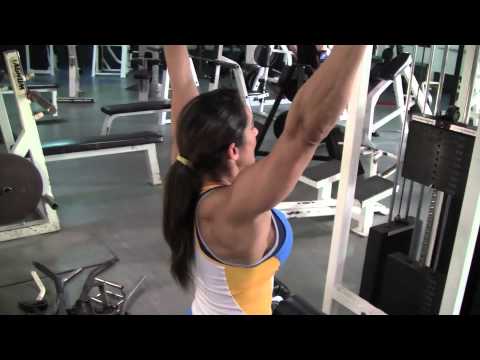 Women's Physique (WPD) IFBB Pro Sabrina Taylor trains back - YouTube