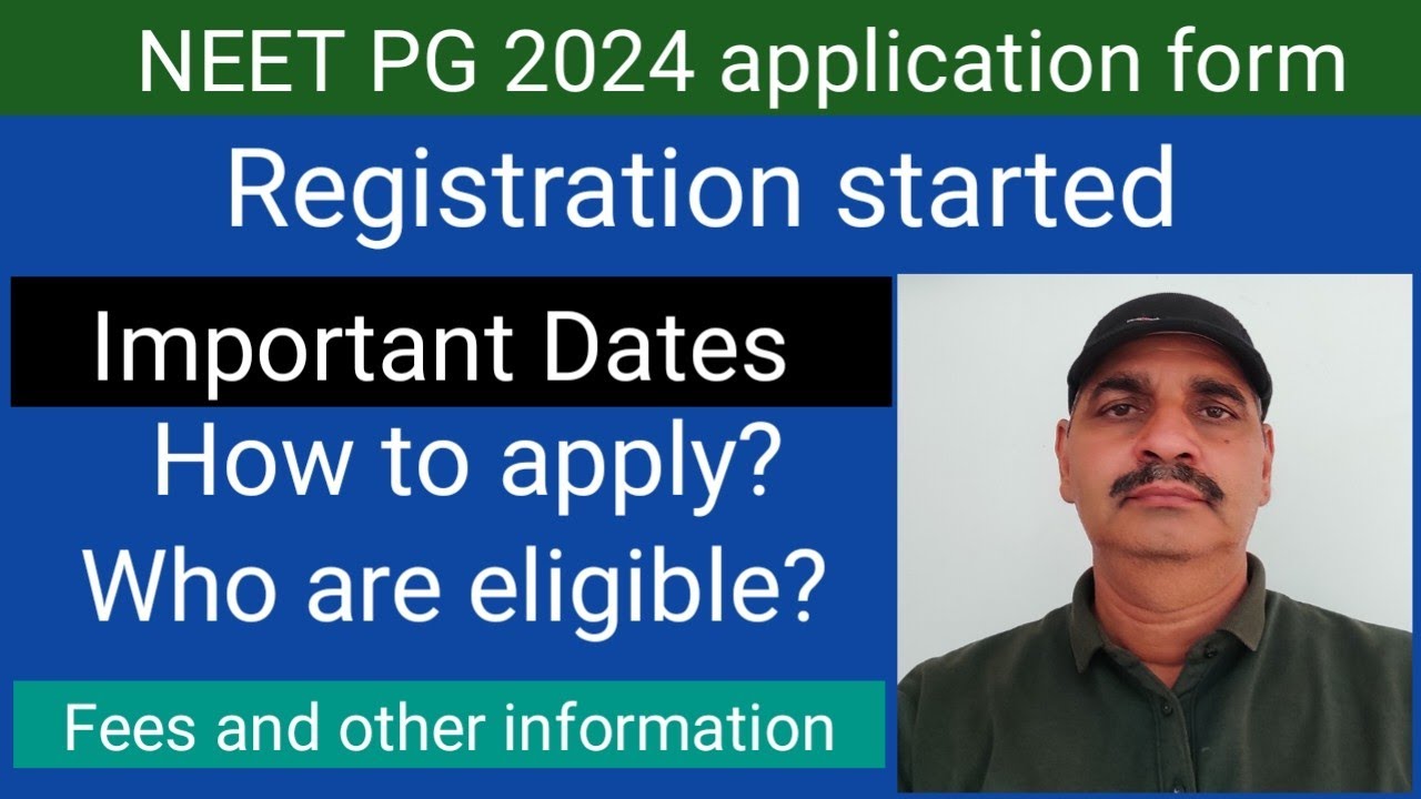 NEET PG 2024 application form started !! Important Dates !! Who are ...