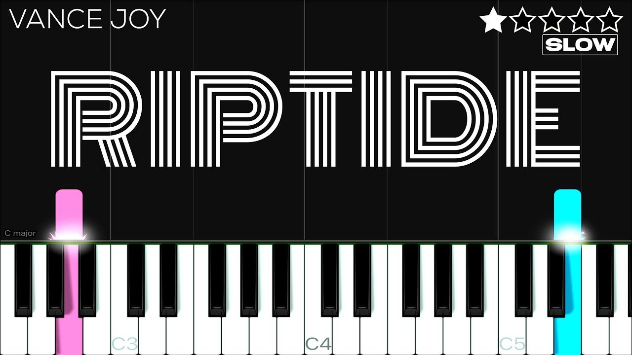 Vance Joy - Riptide | SLOW EASY Piano Tutorial - YouTube